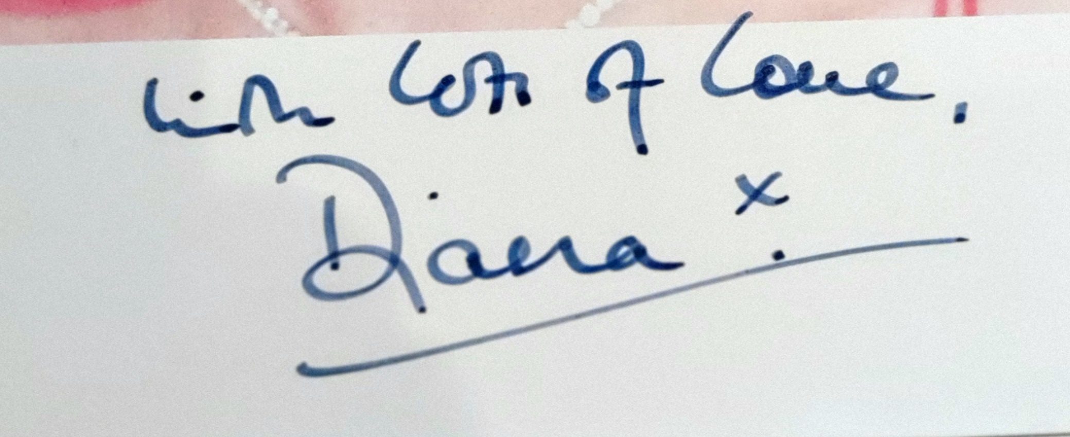 Diana autograph - America's Memories